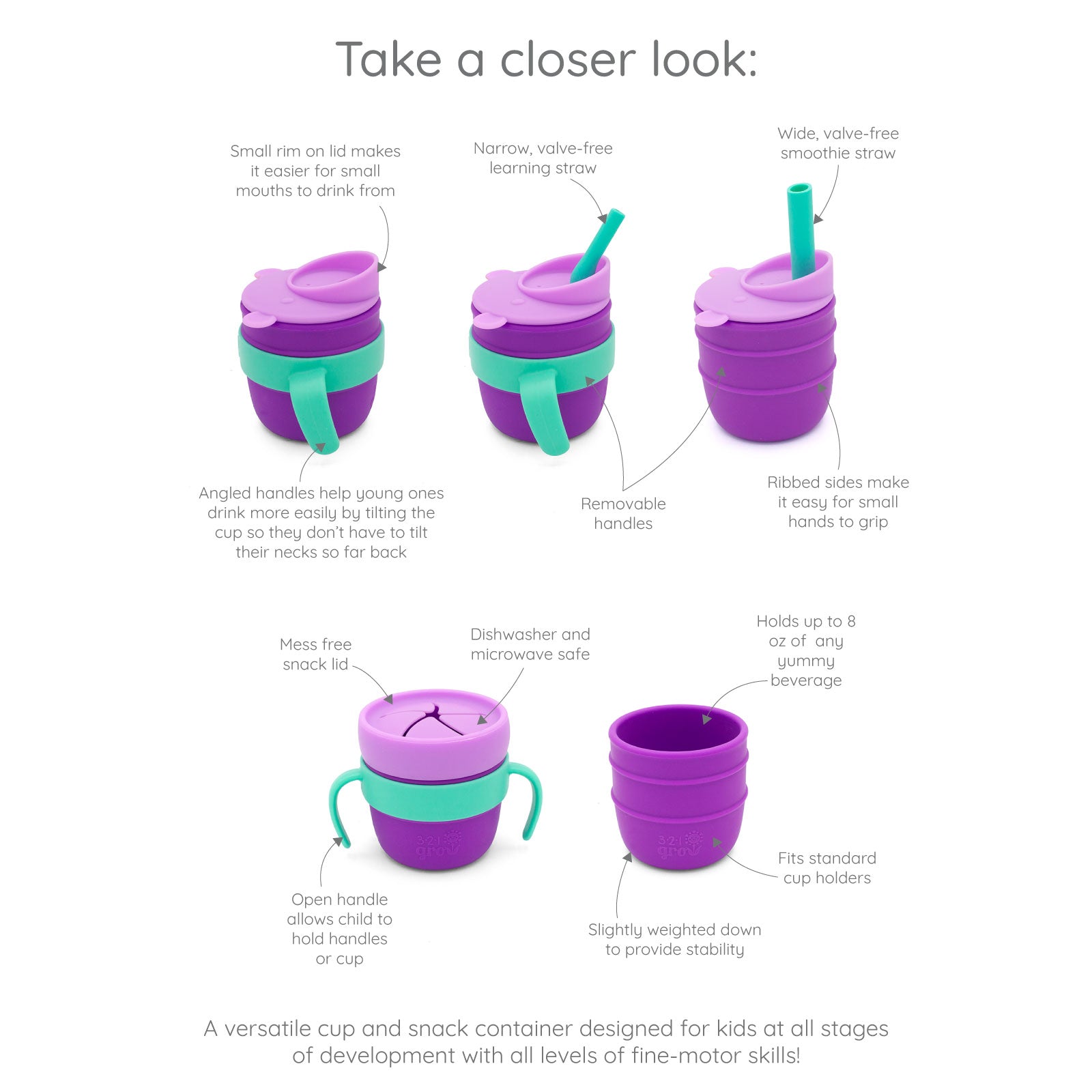 Easy Learn Drink & Snack Set – 321 Grow